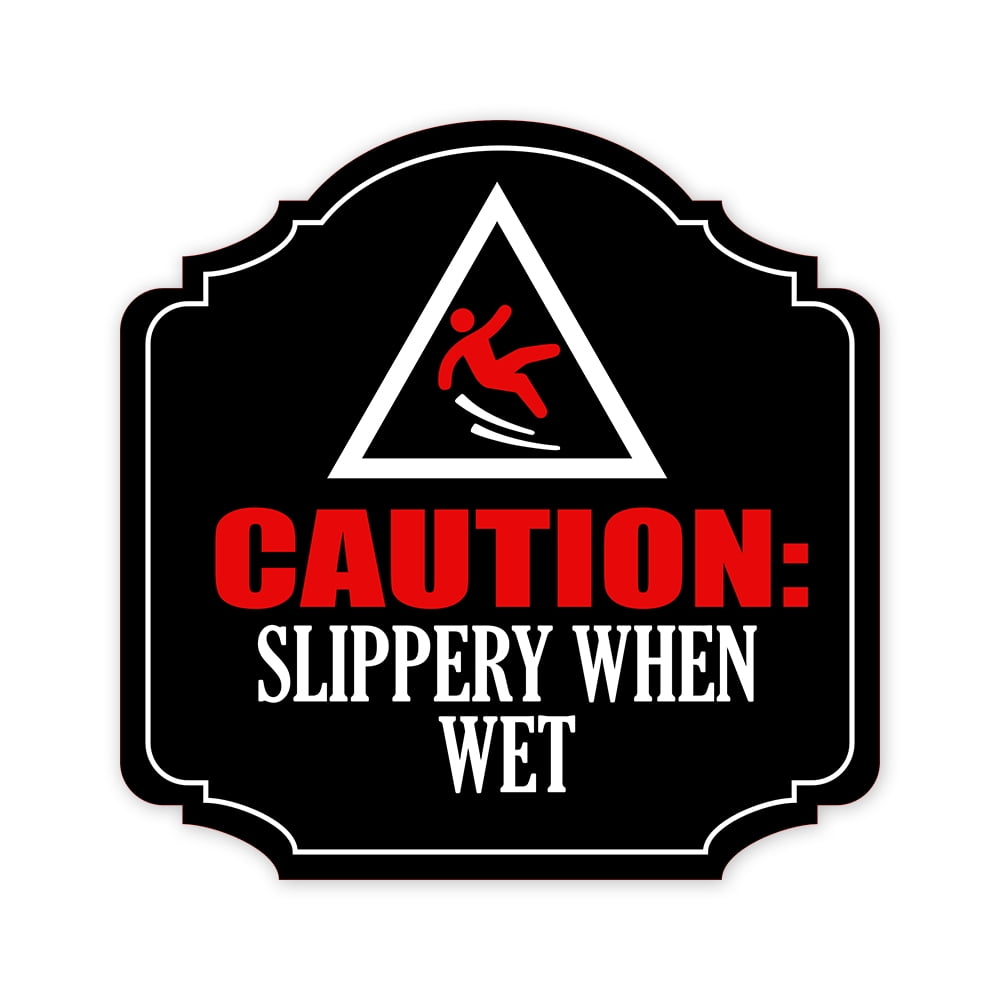 Heritage Plus Caution: Slippery When Wet Wall or Door Sign | Health and ...