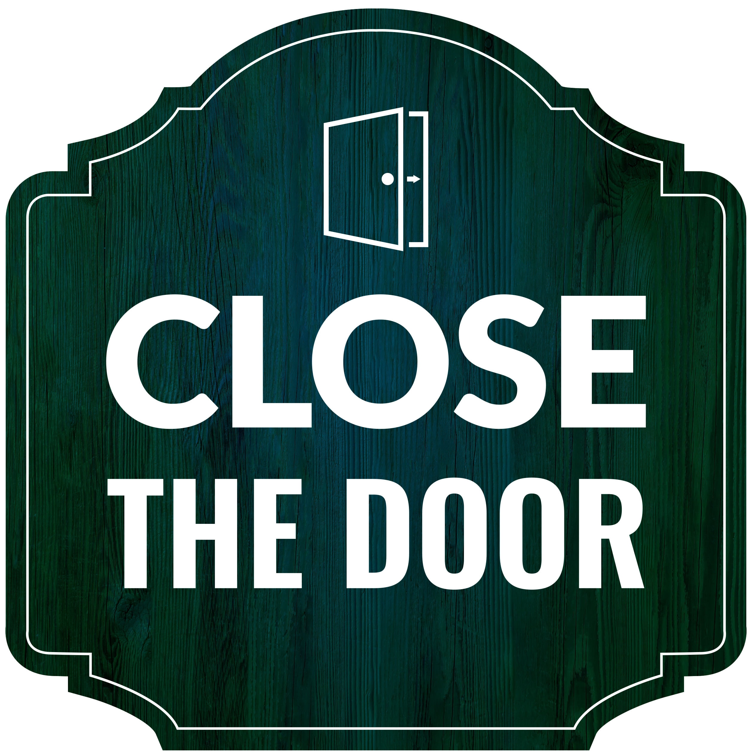Heritage Plus Close The Door Wall or Door Sign | Public Spaces Signage ...