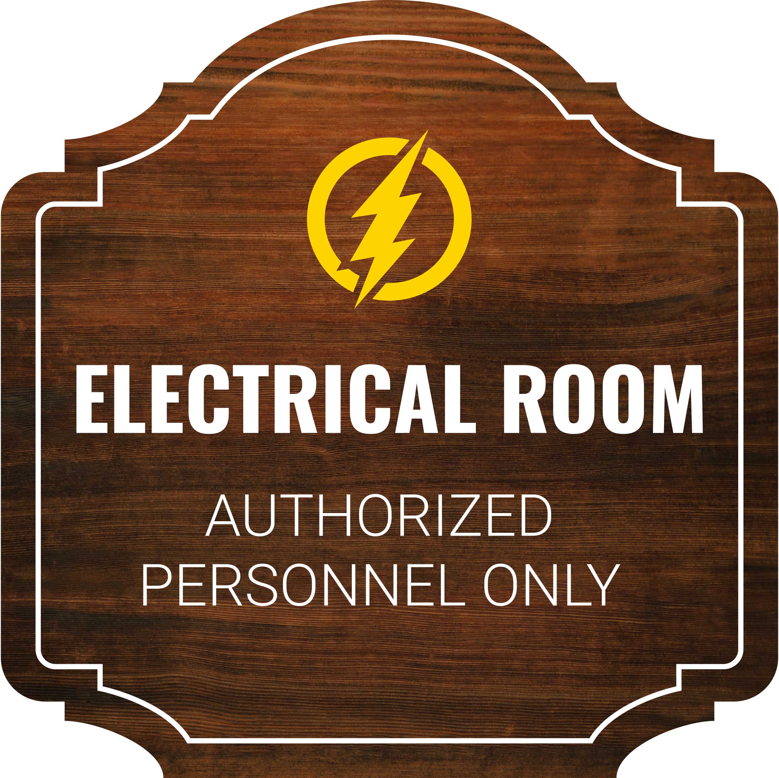 Heritage Plus Electrical Room Authorized Personnel Only Wall or Door ...