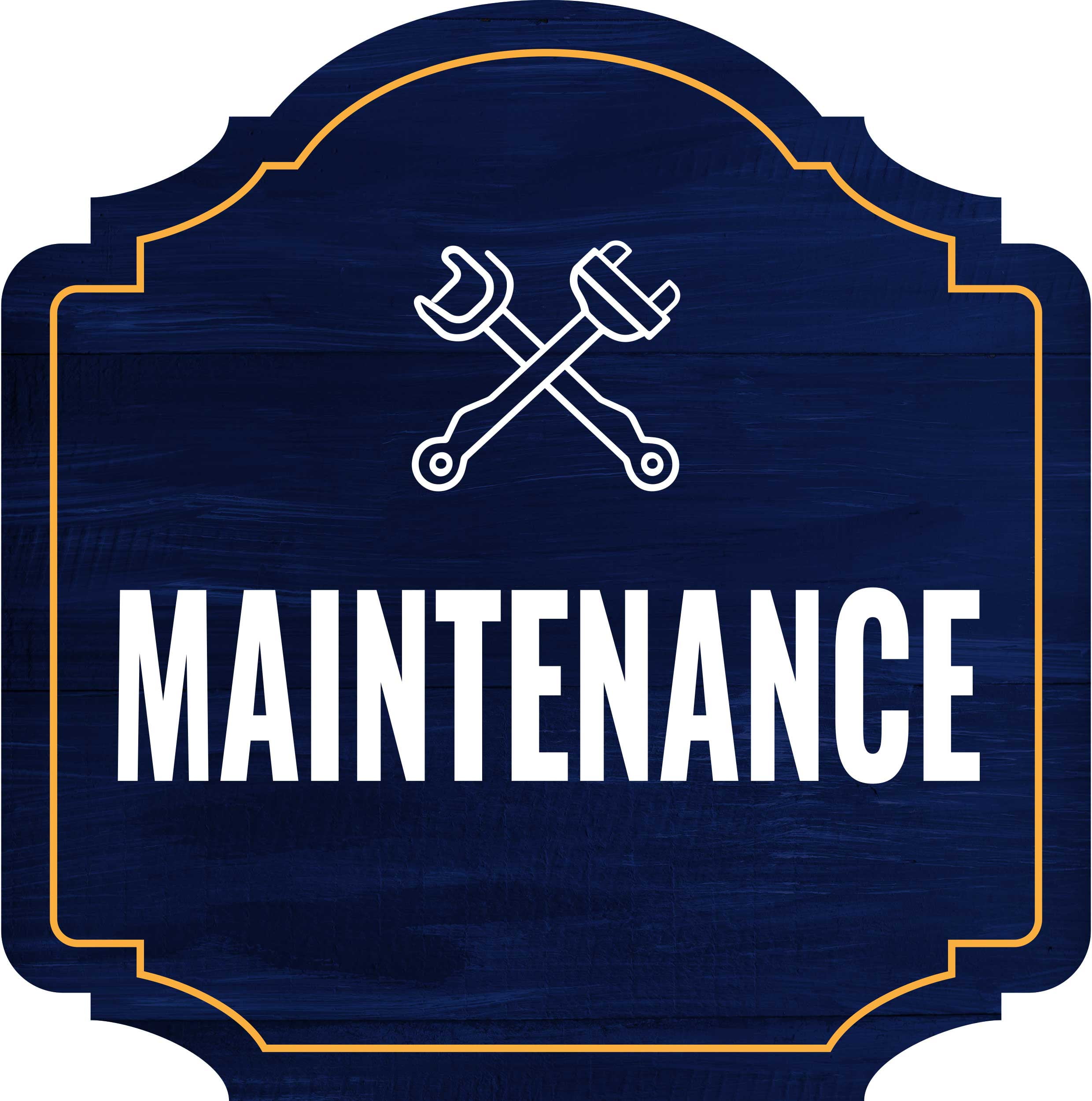Heritage Plus Maintenance Wall or Door Sign | Office Warning Signage ...