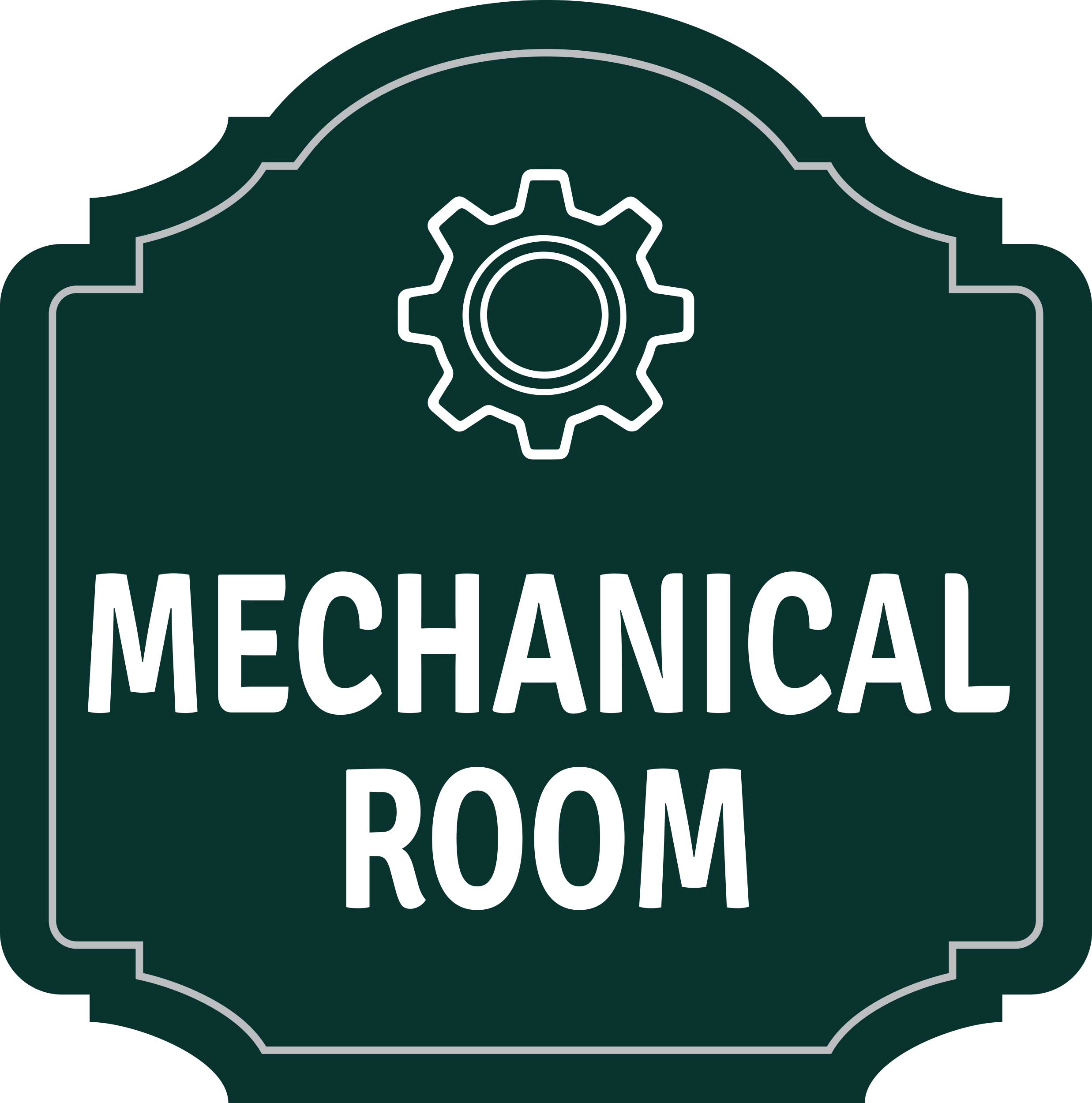Heritage Plus Mechanical Room Wall or Door Sign | Office Warning ...