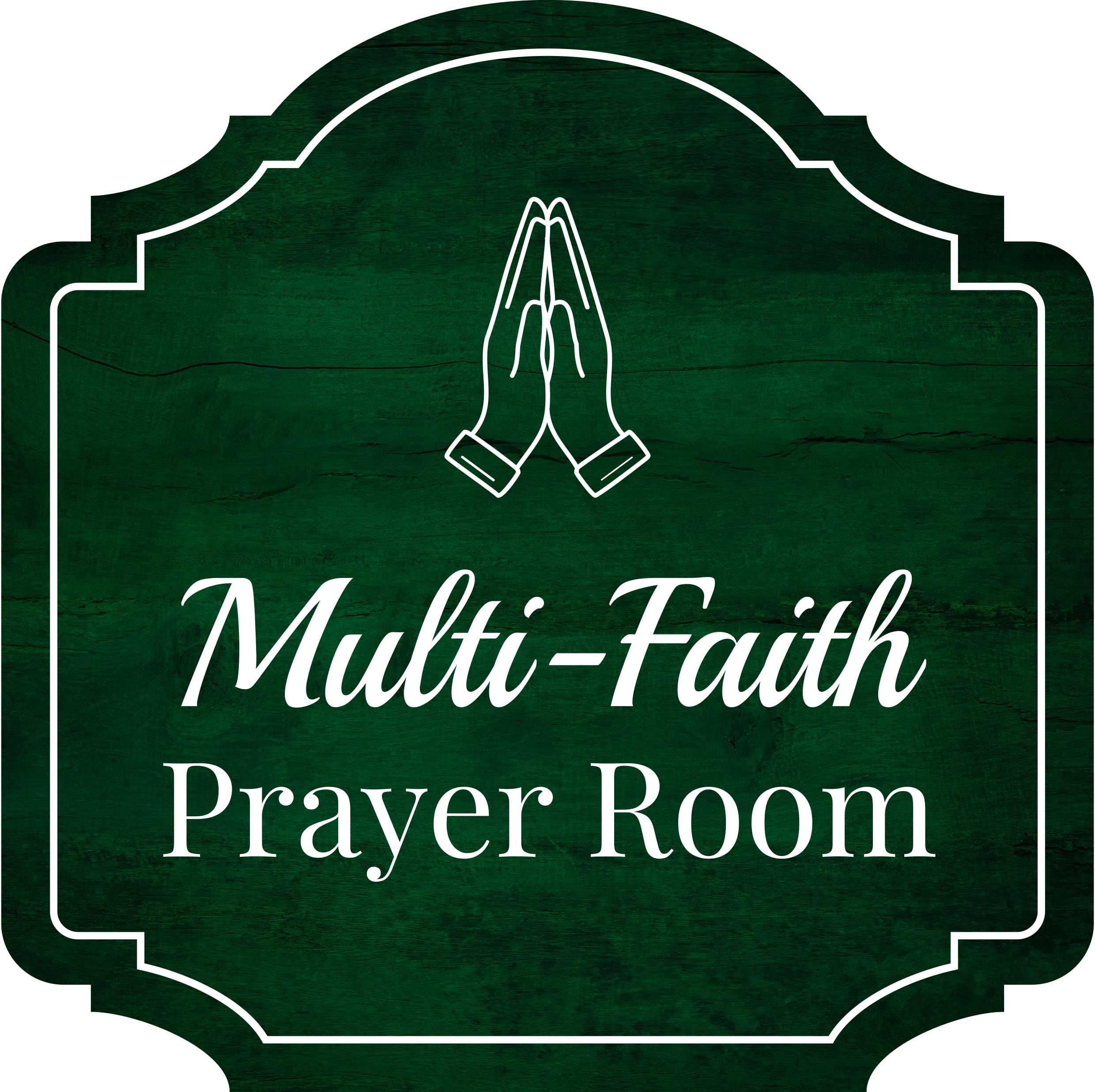 Heritage Plus Multi-Faith Prayer Room Wall or Door Sign | Religious ...