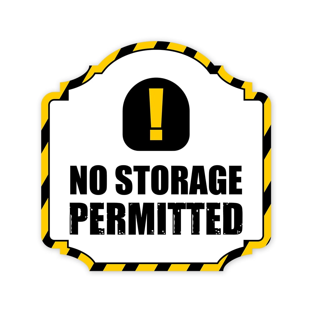 Heritage Plus No Storage Permitted Wall or Door Sign | Workplace Health ...