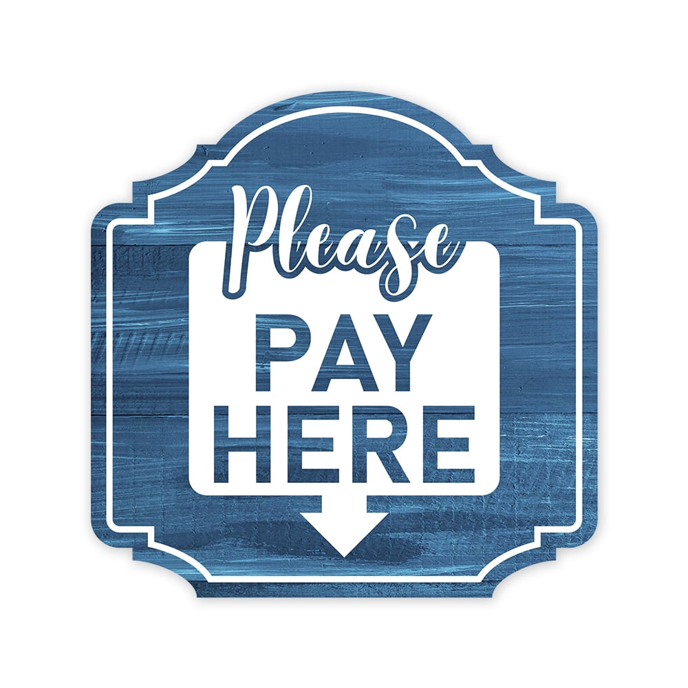 Heritage Plus Please Pay Here Wall or Door Sign | Retail Business ...