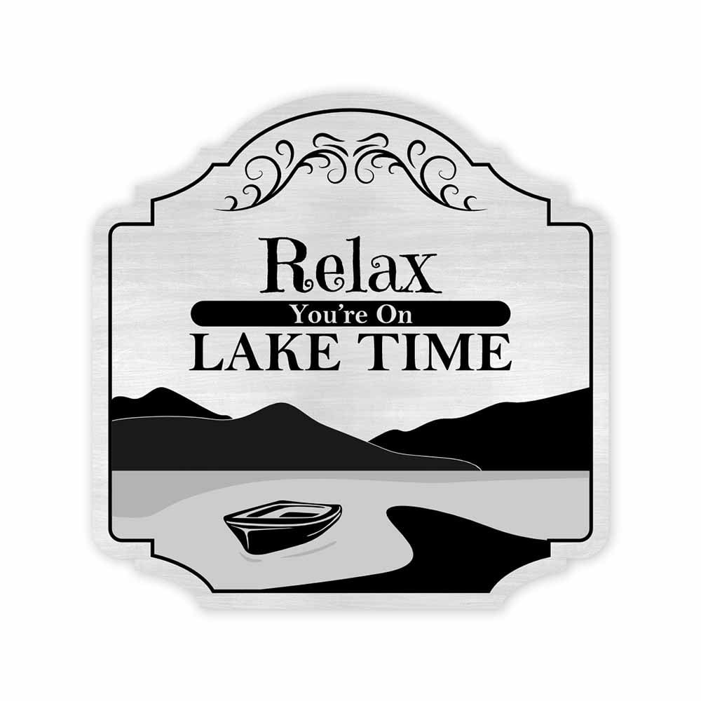 Heritage Plus Relax You're On Lake Time Wall or Door Sign | Boating ...