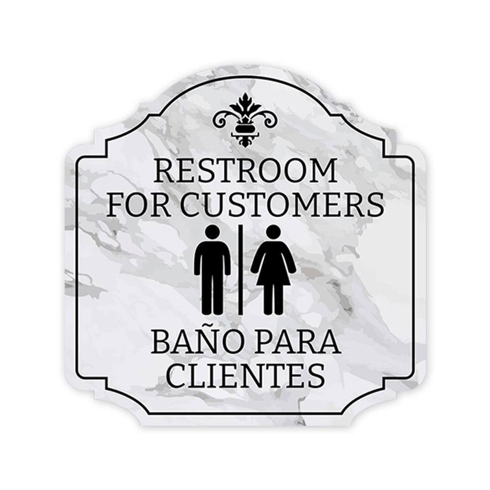 Heritage Plus Restroom For Customers Baño para clientes Wall or Door ...