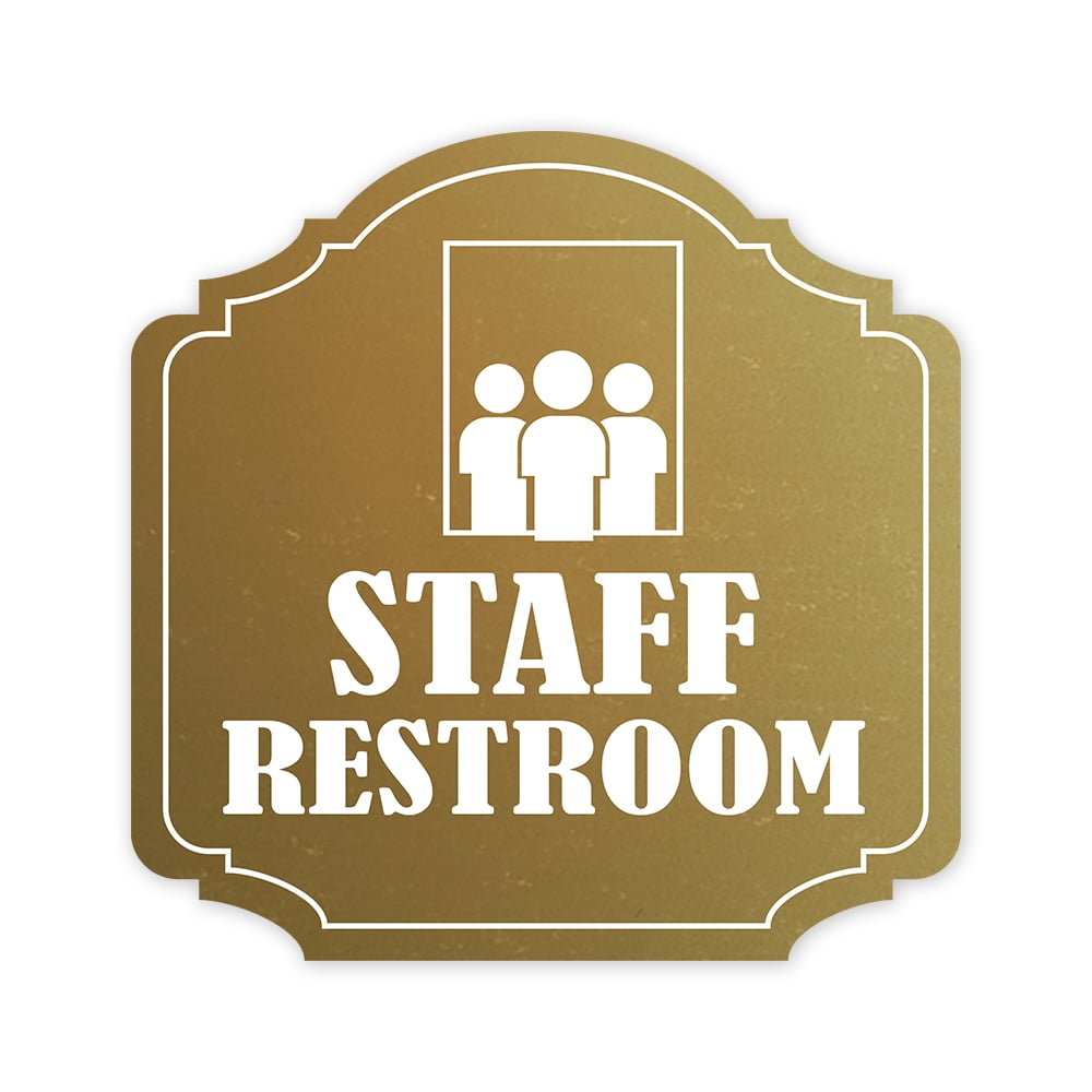 Heritage Plus Staff Restroom Wall or Door Sign | Elementary and High ...
