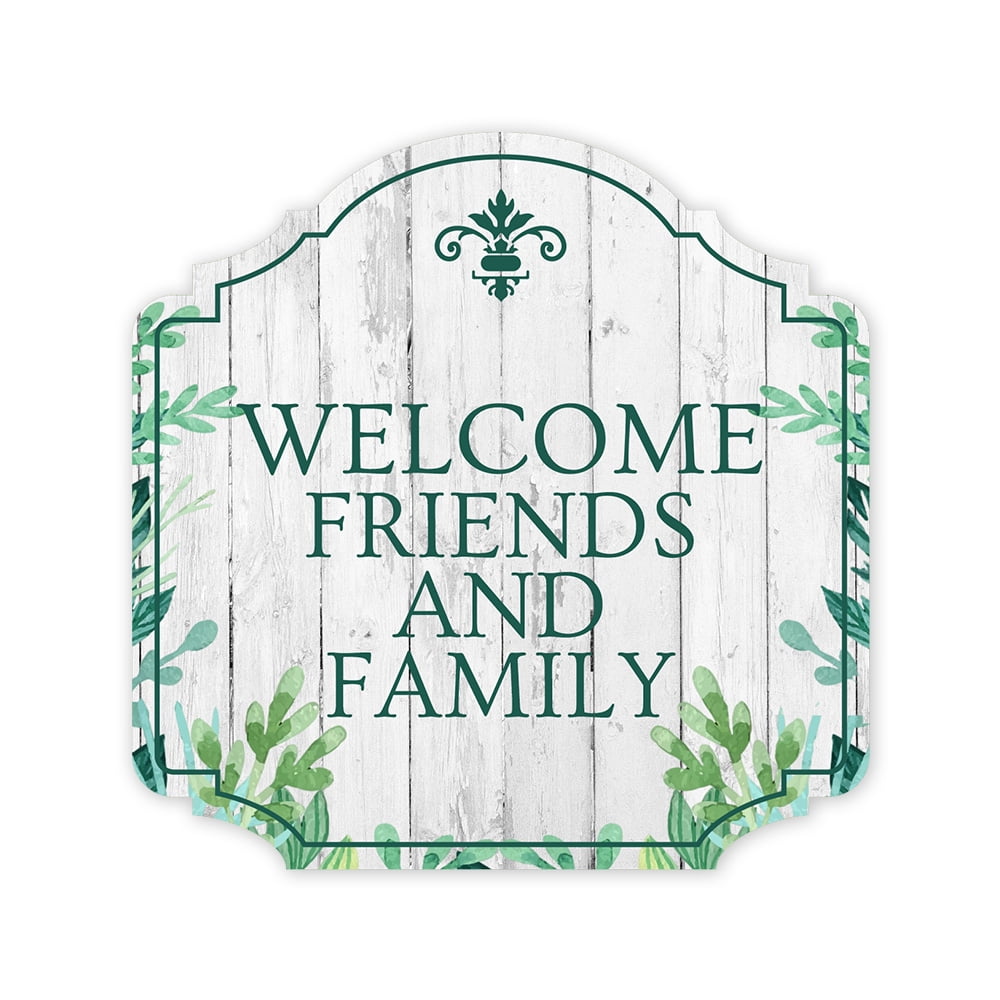 Heritage Plus Welcome Friends and Family Wall or Door Sign | Home ...
