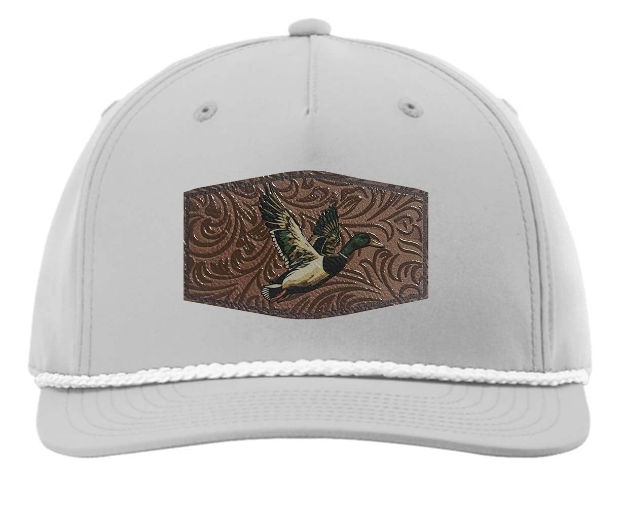 Heritage Pride AG Hat Co. Mens Patch Hat Flying Mallard Duck Leather ...