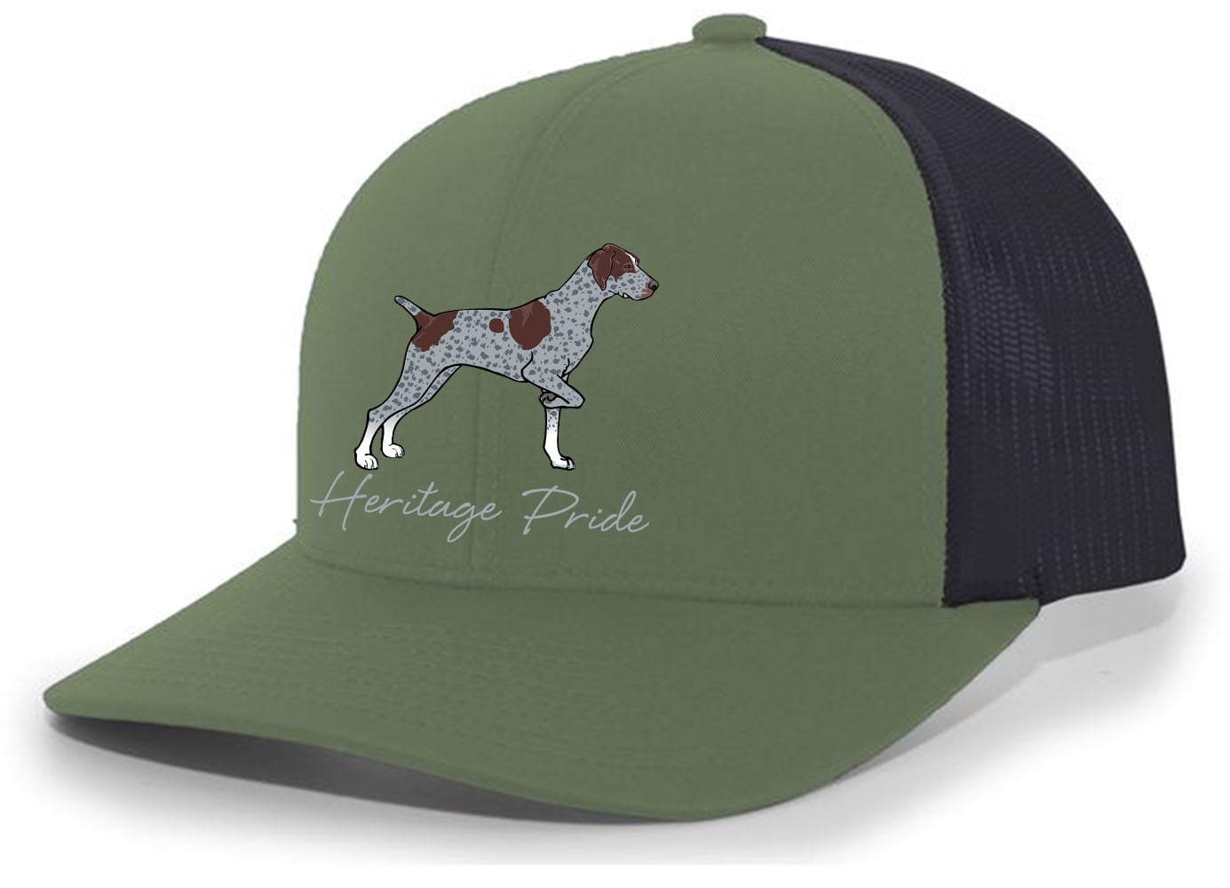 Heritage Pride Canine Collection German Shorthaired Pointer Hunting Dog Mens Embroidered Mesh ...