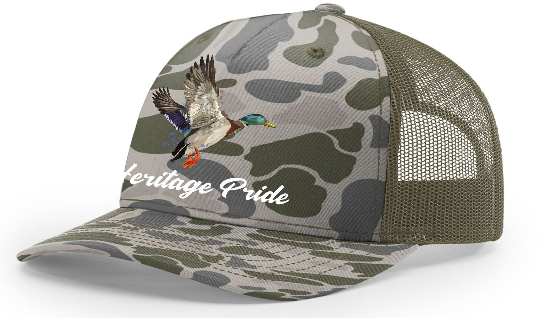 Heritage Pride Duck Hunting Outdoors Duck Embroidered Mens Embroidered ...