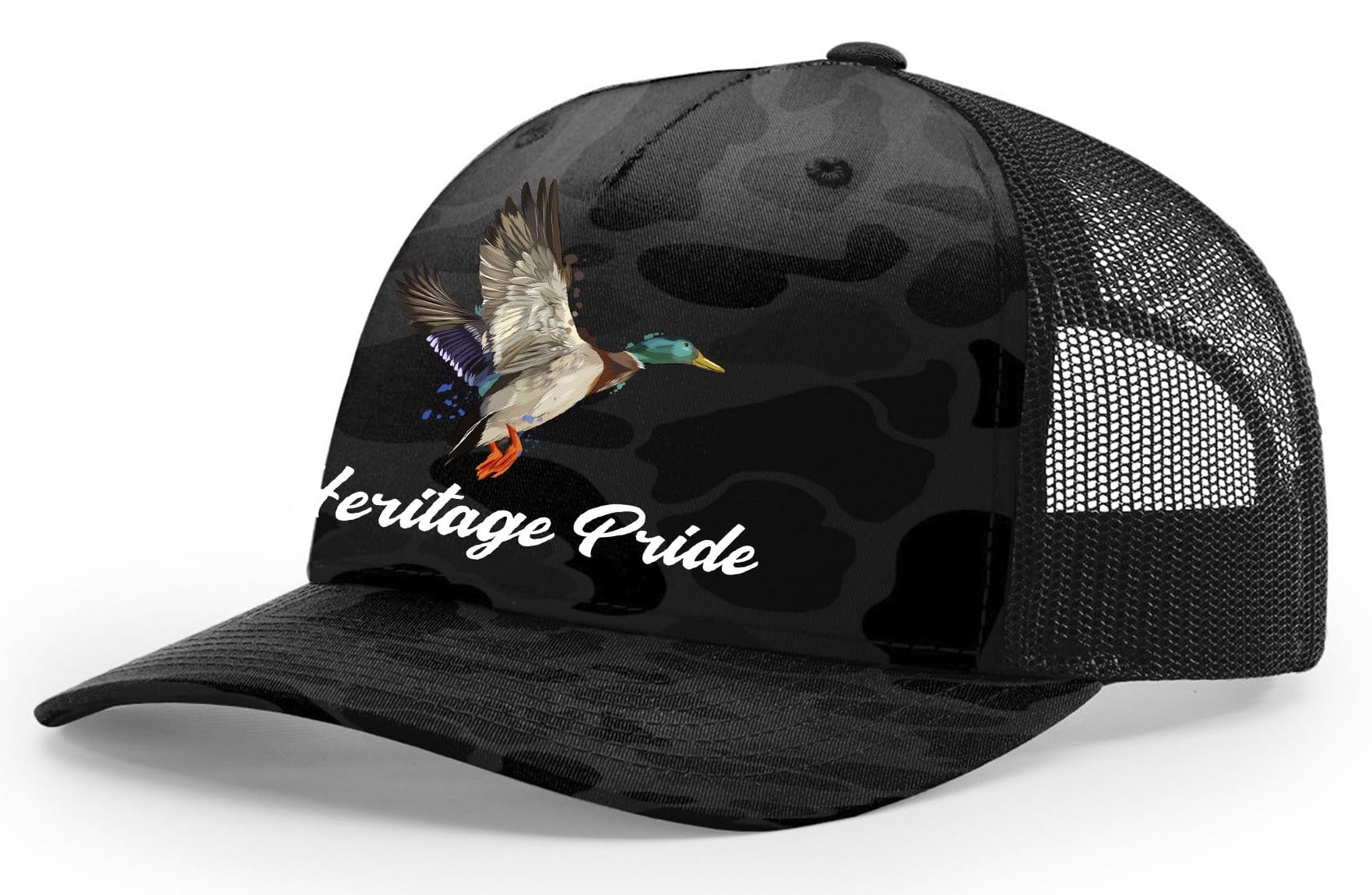 Heritage Pride Duck Hunting Outdoors Duck Embroidered Mens Embroidered ...