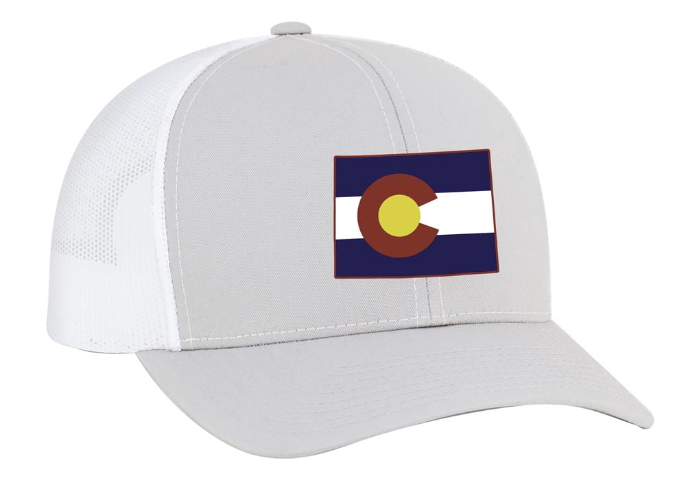 Heritage Pride Embroidered State Flag Mesh Back Trucker Hat-Colorado ...