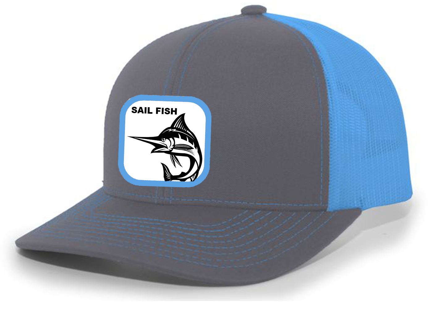 Cap Flashback, Charcoal/Neon Blue - Walmart.com