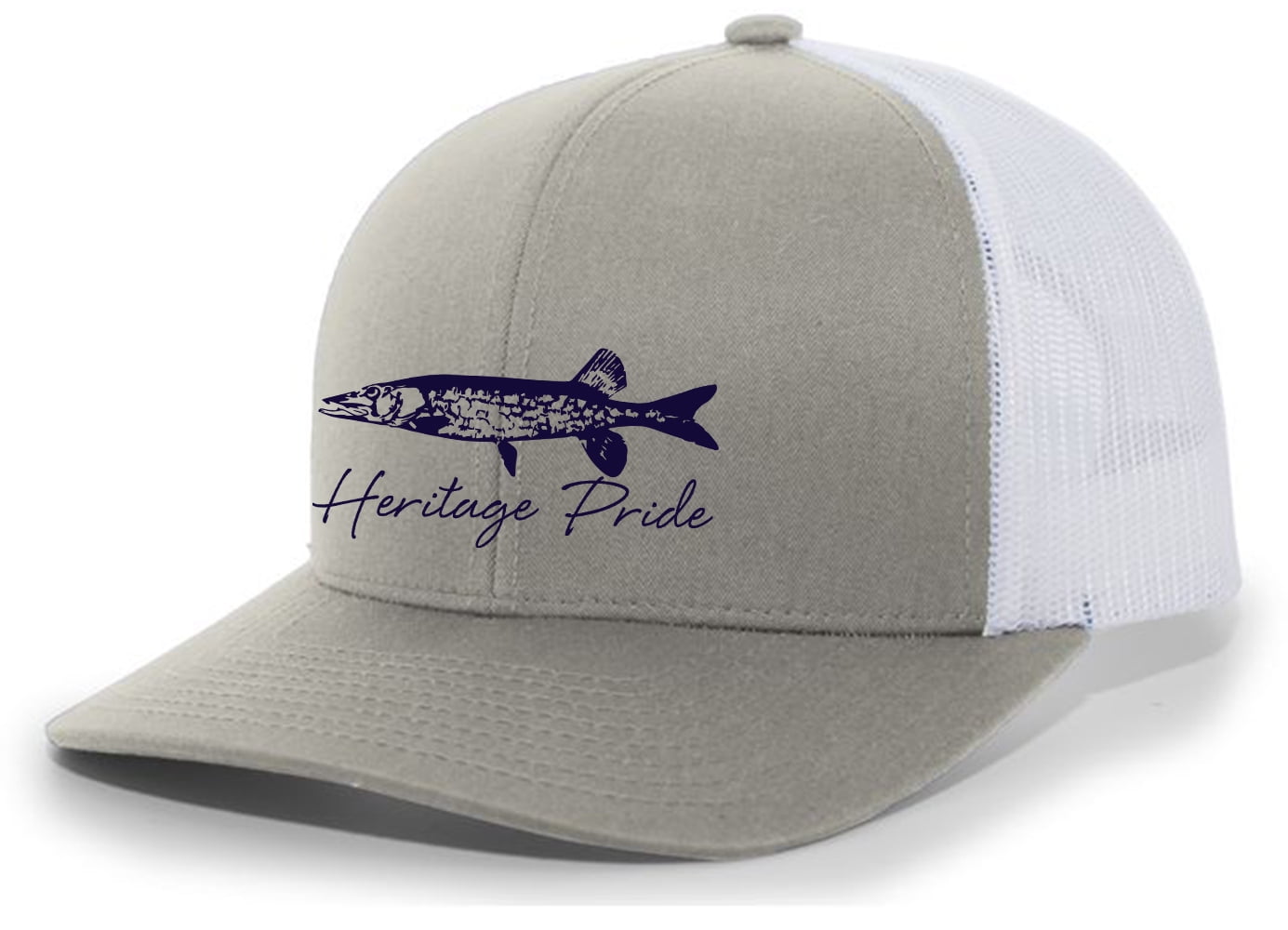Heritage Pride Freshwater Fish Northern Pike Lake Fishing Sihouette ...