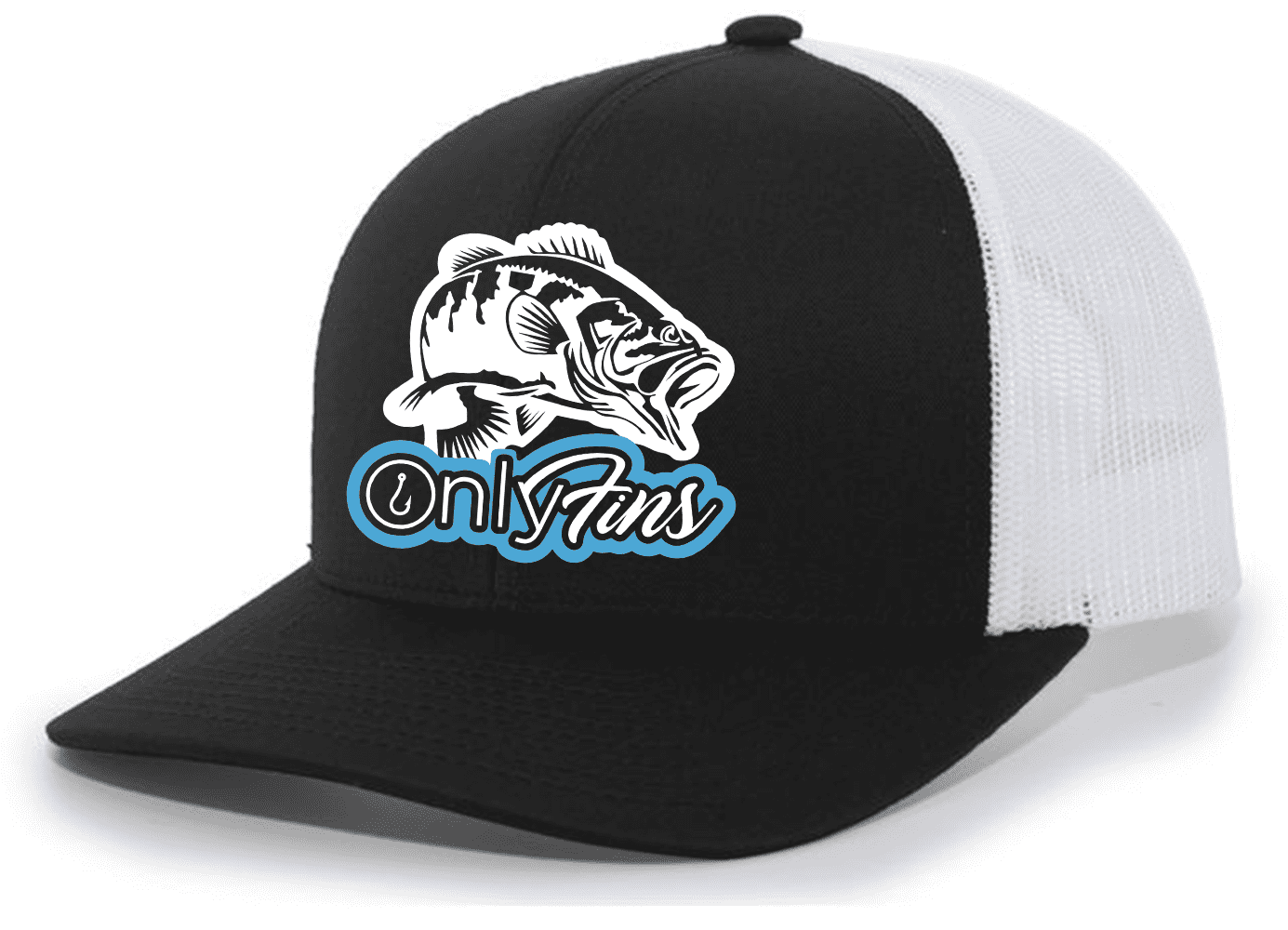Heritage Pride Funny Parody Bass Fish Only Fins Mens Snapback Trucker ...
