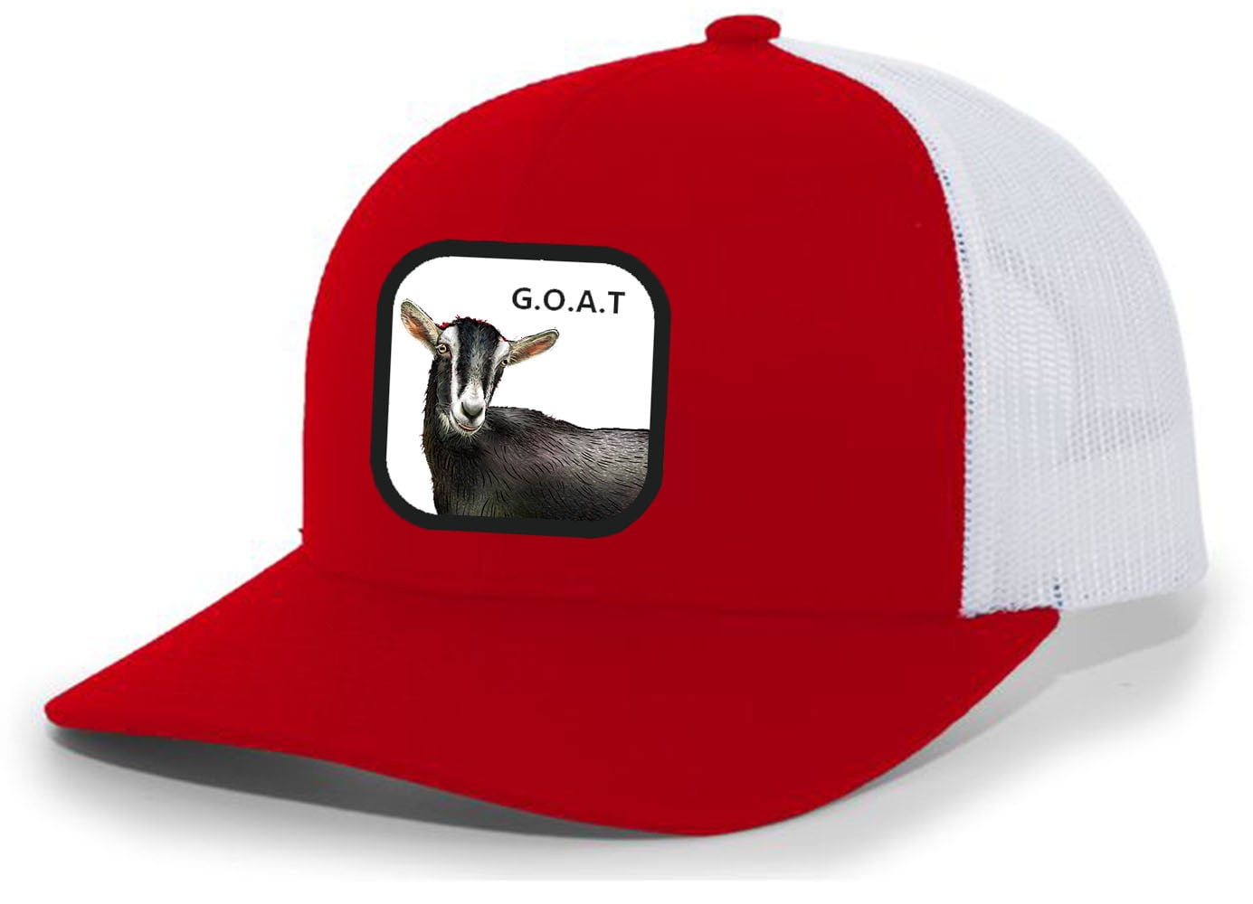 Heritage Pride Goat Hat G.O.A.T Farm Animal Embroidered Mesh Back ...