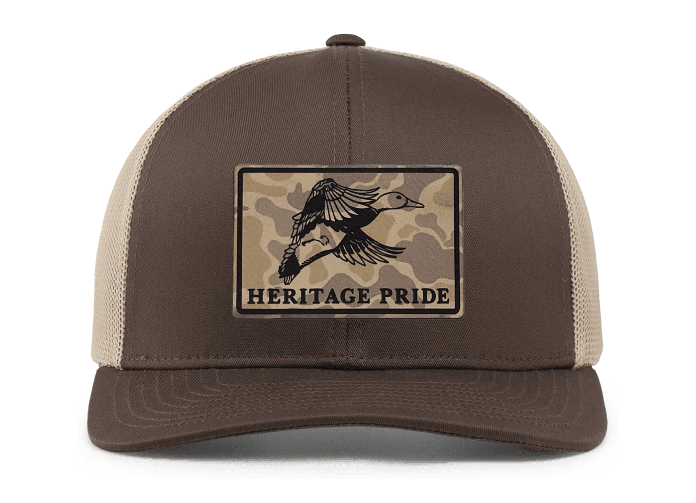 Heritage Pride Men's Hunting Trucker Hat - Flying Mallard Duck Engraved ...