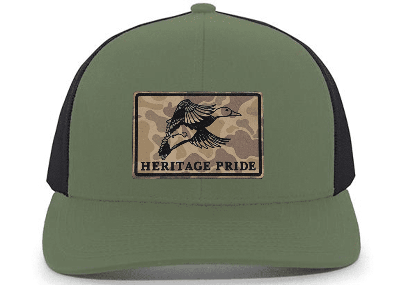 Heritage Pride Men's Hunting Trucker Hat - Flying Mallard Duck Engraved ...
