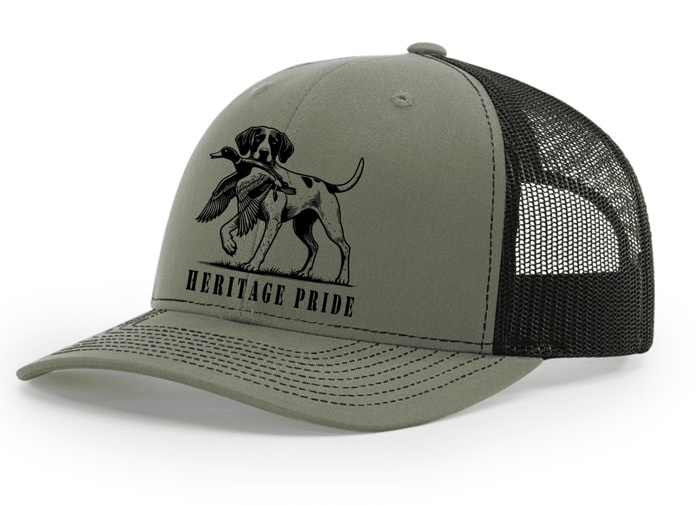 Heritage Pride Mens Hunting Dog German Shorthaired Pointer Mallard Duck ...