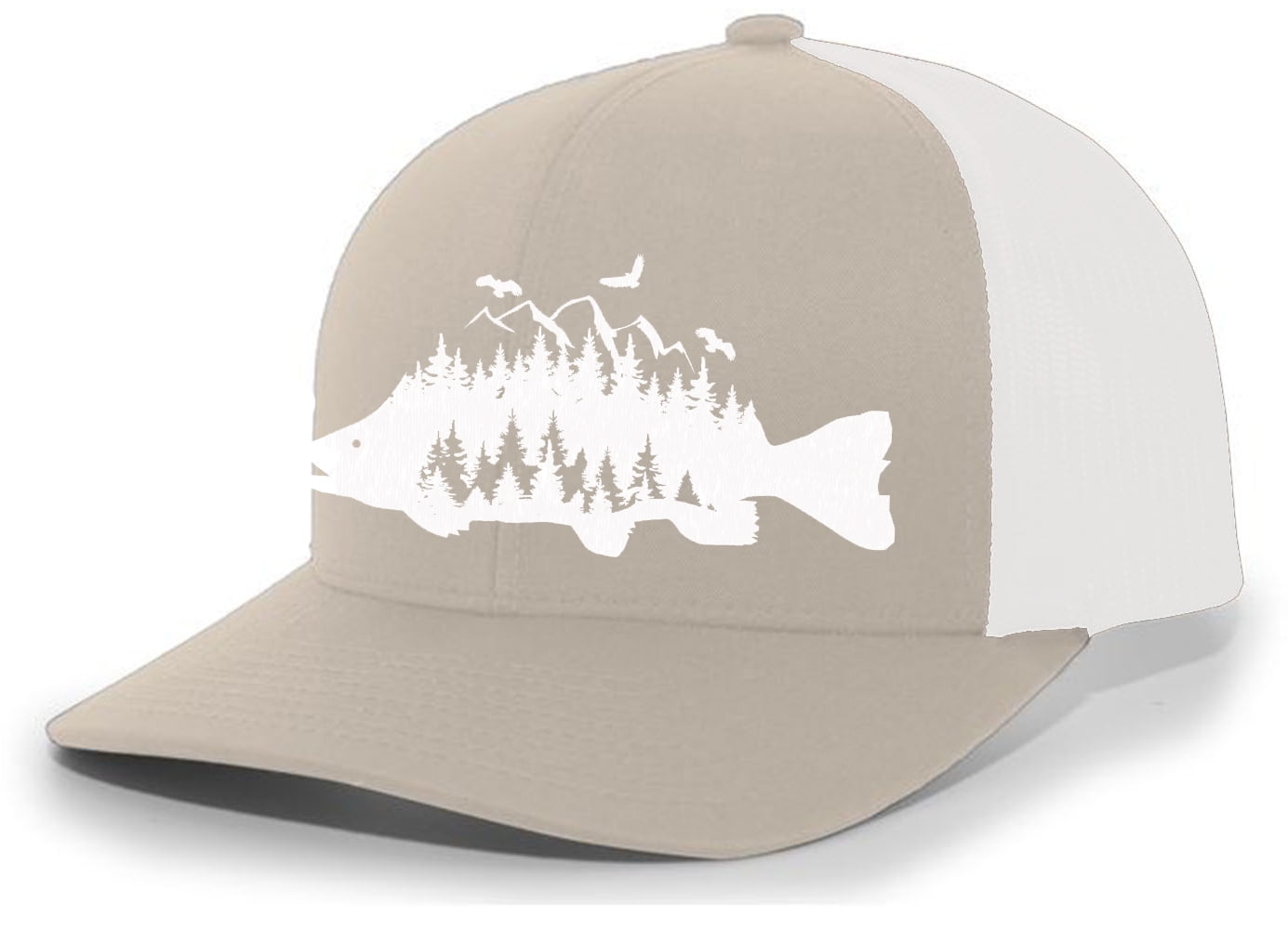 Heritage Pride Mens Trucker Hat Embroidered Trout Fish Outdoor Hat ...