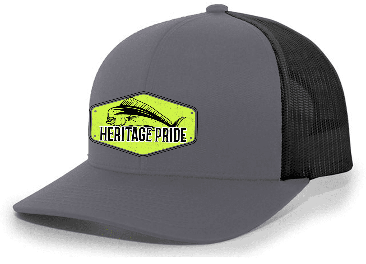 Heritage Pride Saltwater Fish Dorado Deep Sea Fishing Neon Patch Mens ...