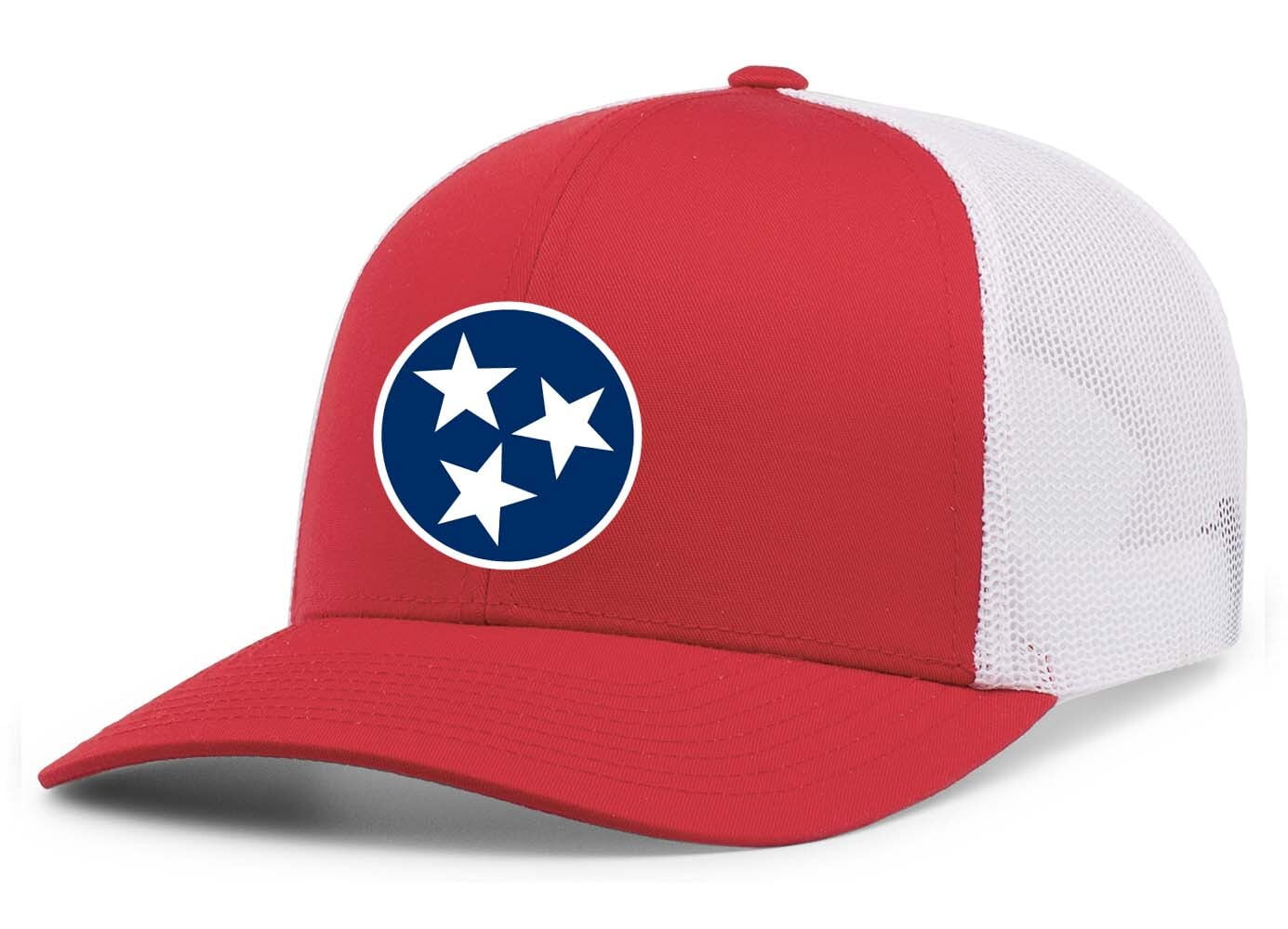 Heritage Pride Tennessee Tristar Flag Embroidered Mesh Back Trucker Hat ...