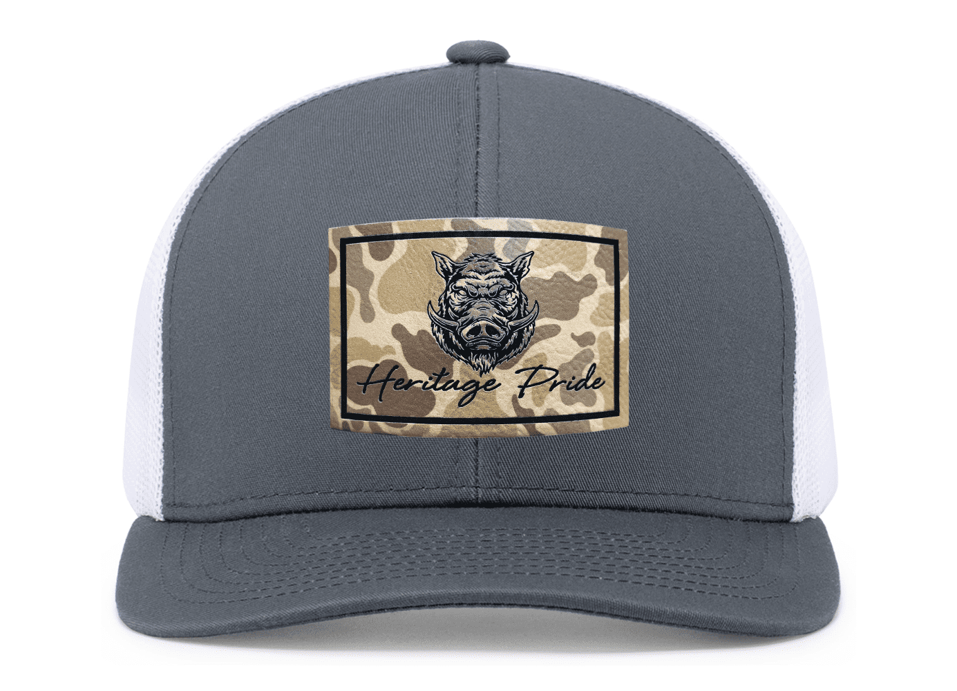Heritage Pride Wild Boar Hog Pig Hunting Outdoors Engraved Camo Leather ...