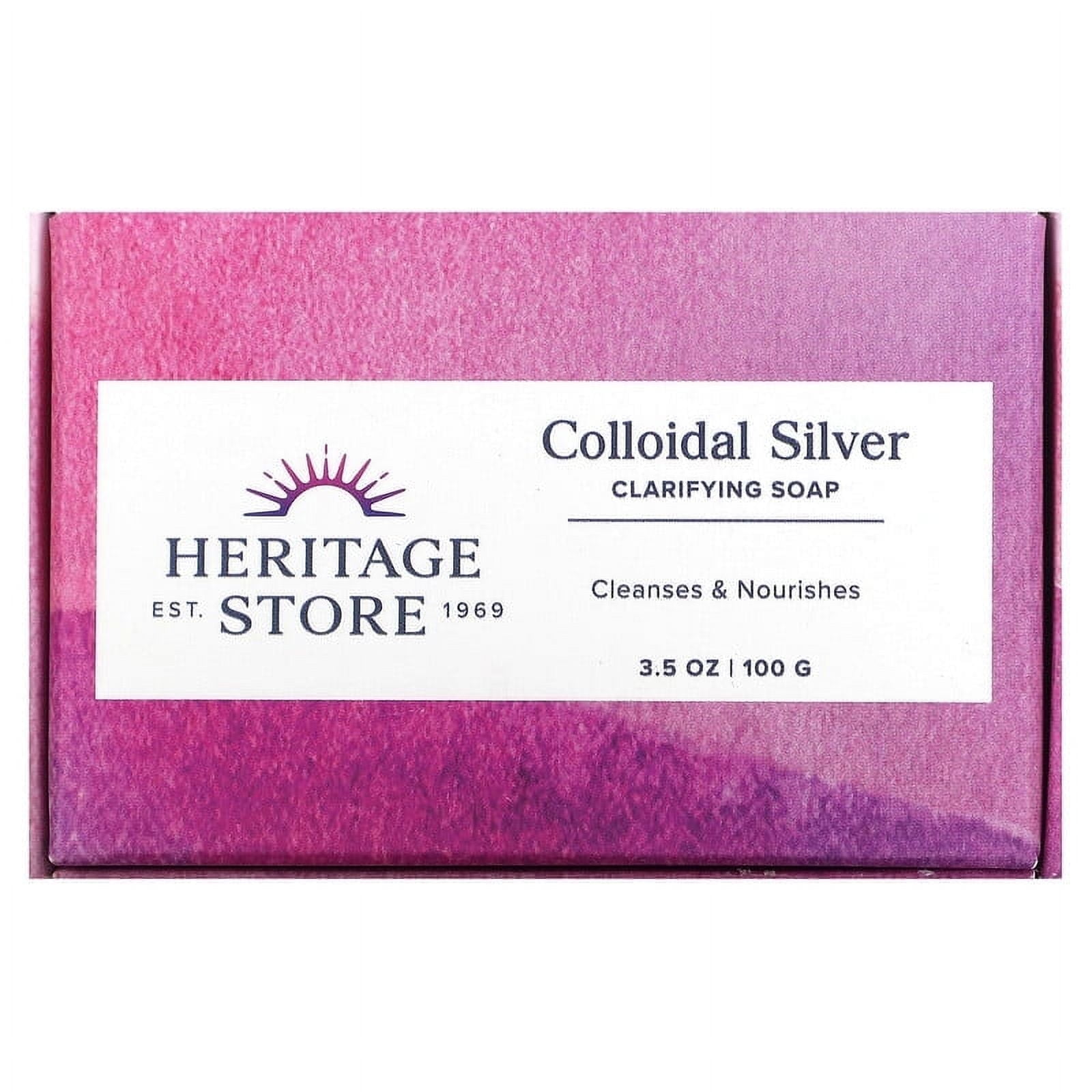 Heritage Products Colloidal Silver Soap - 3.5 oz Pack of 3 - Walmart.com