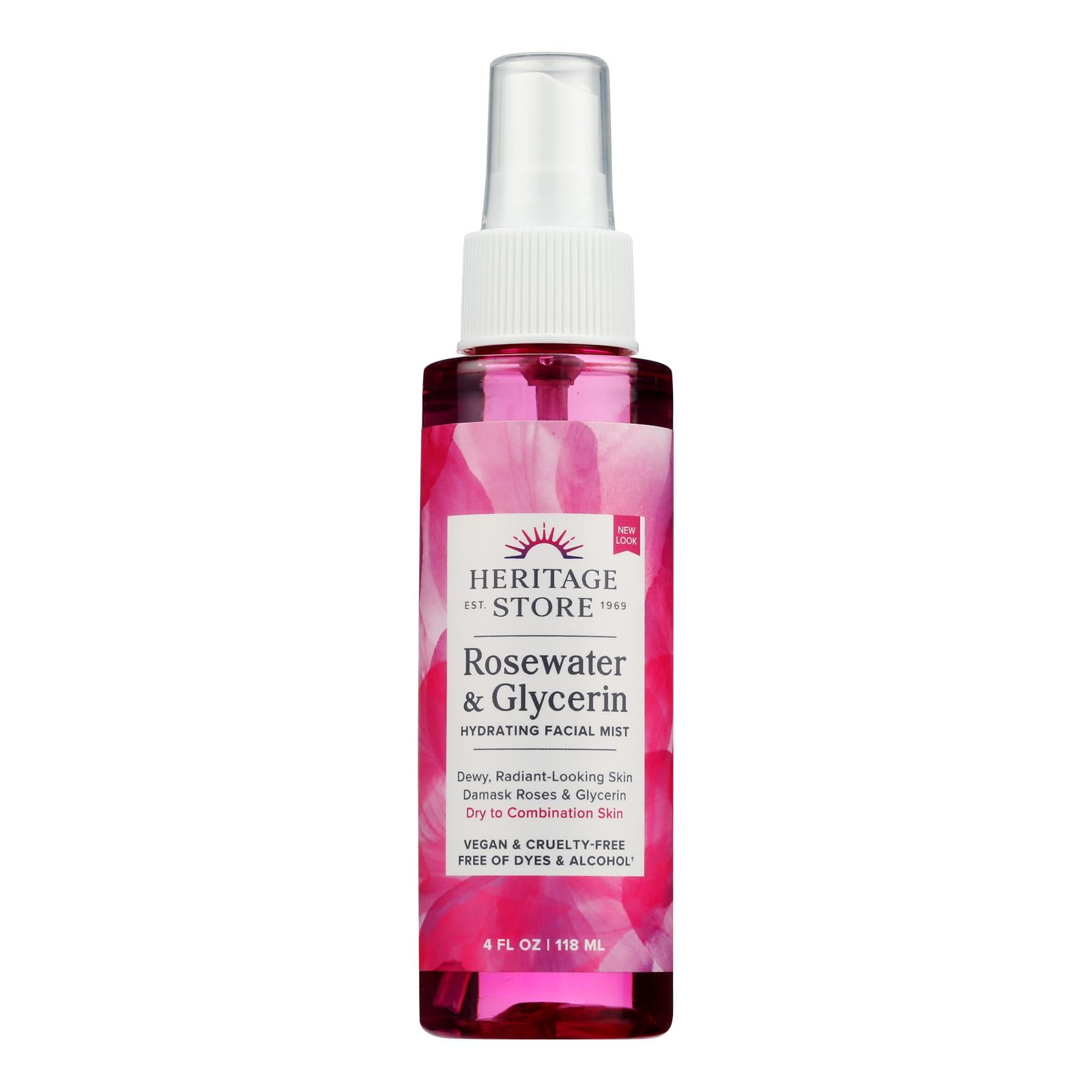 Heritage Products Rosewater & Glycerin, 4 Ounce - Skin Care Face Oil ...