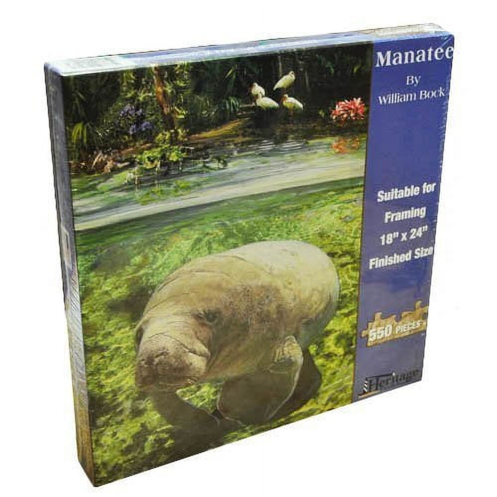 Heritage Puzzle Inc. Manatee Jigsaw Puzzle (550-Piece) - Walmart.com