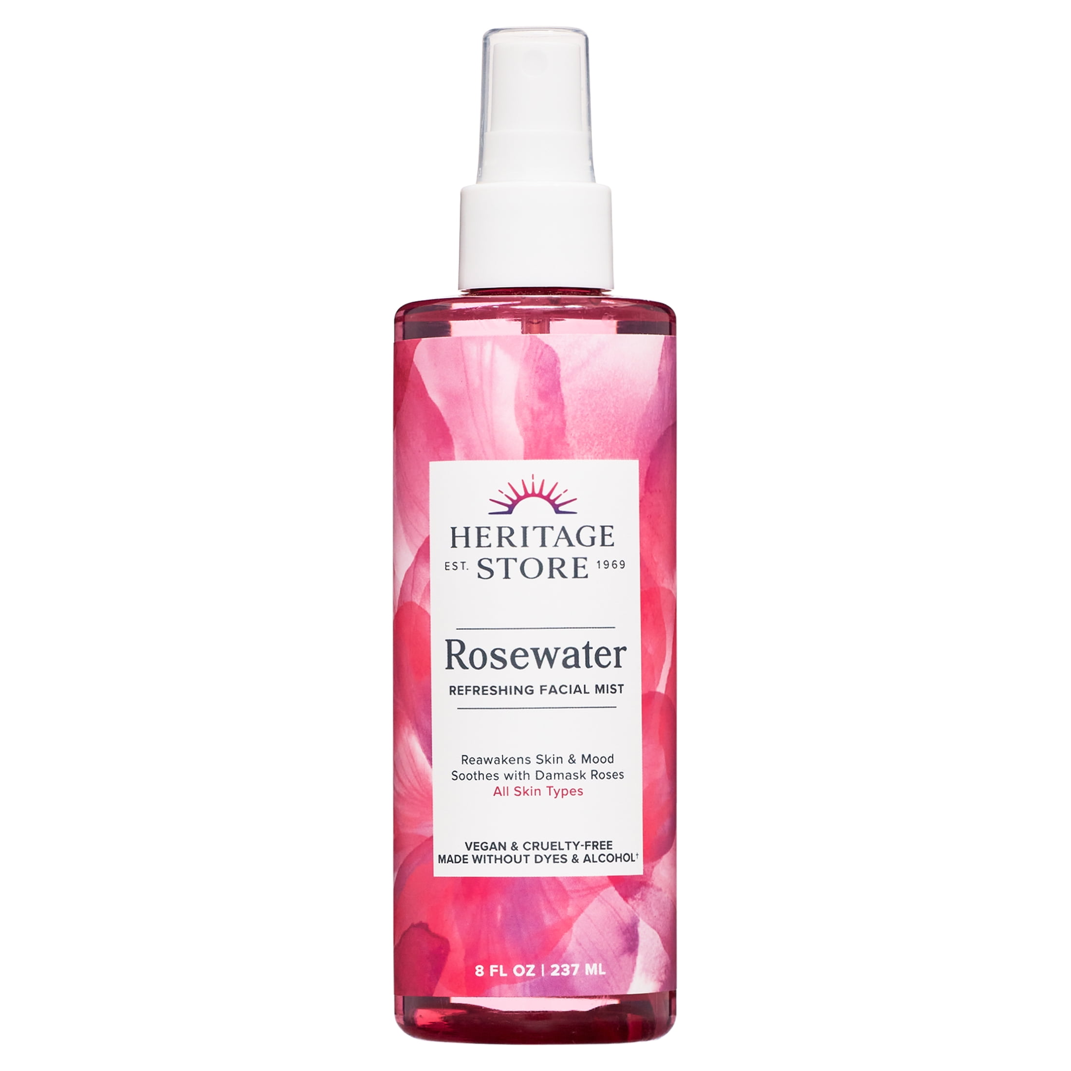 Heritage Rose Petals Rosewater Mist Spray, 8 Oz - Walmart.com