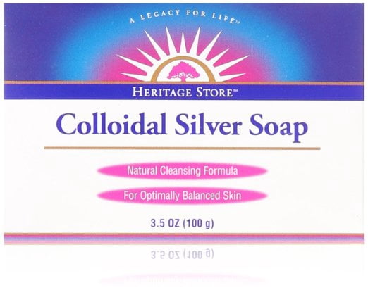 Heritage Store, Colloidal Silver Soap, 3.5 oz Bar, Rosemary Aroma ...