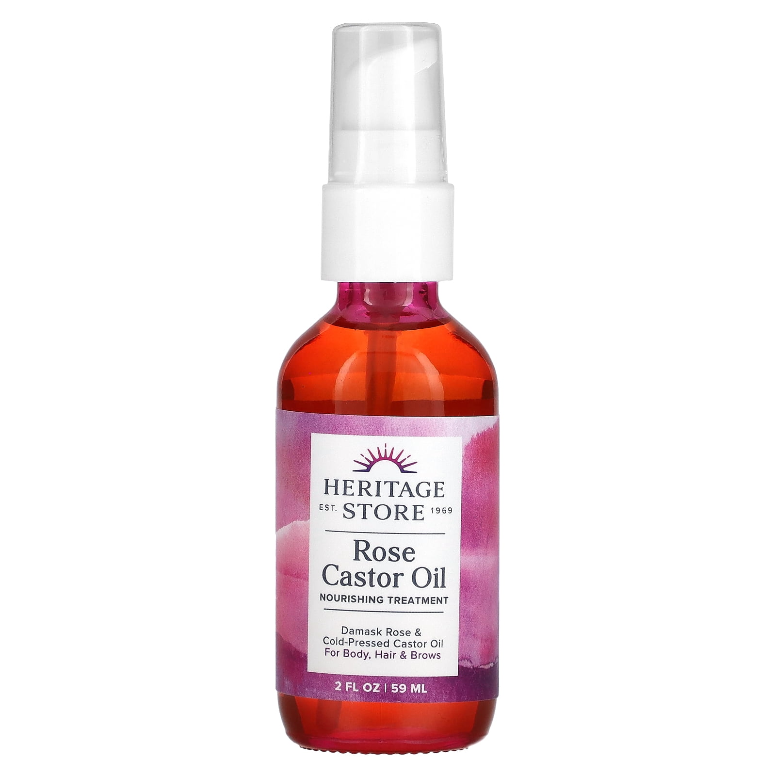 Heritage Store Rose Castor Oil, 2 fl oz (59 ml) - Walmart.com