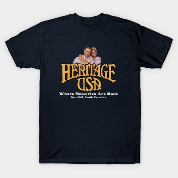 Heritage USA Retro Defunct Theme Park Graphic, H3459 T-Shirt, for Men ...