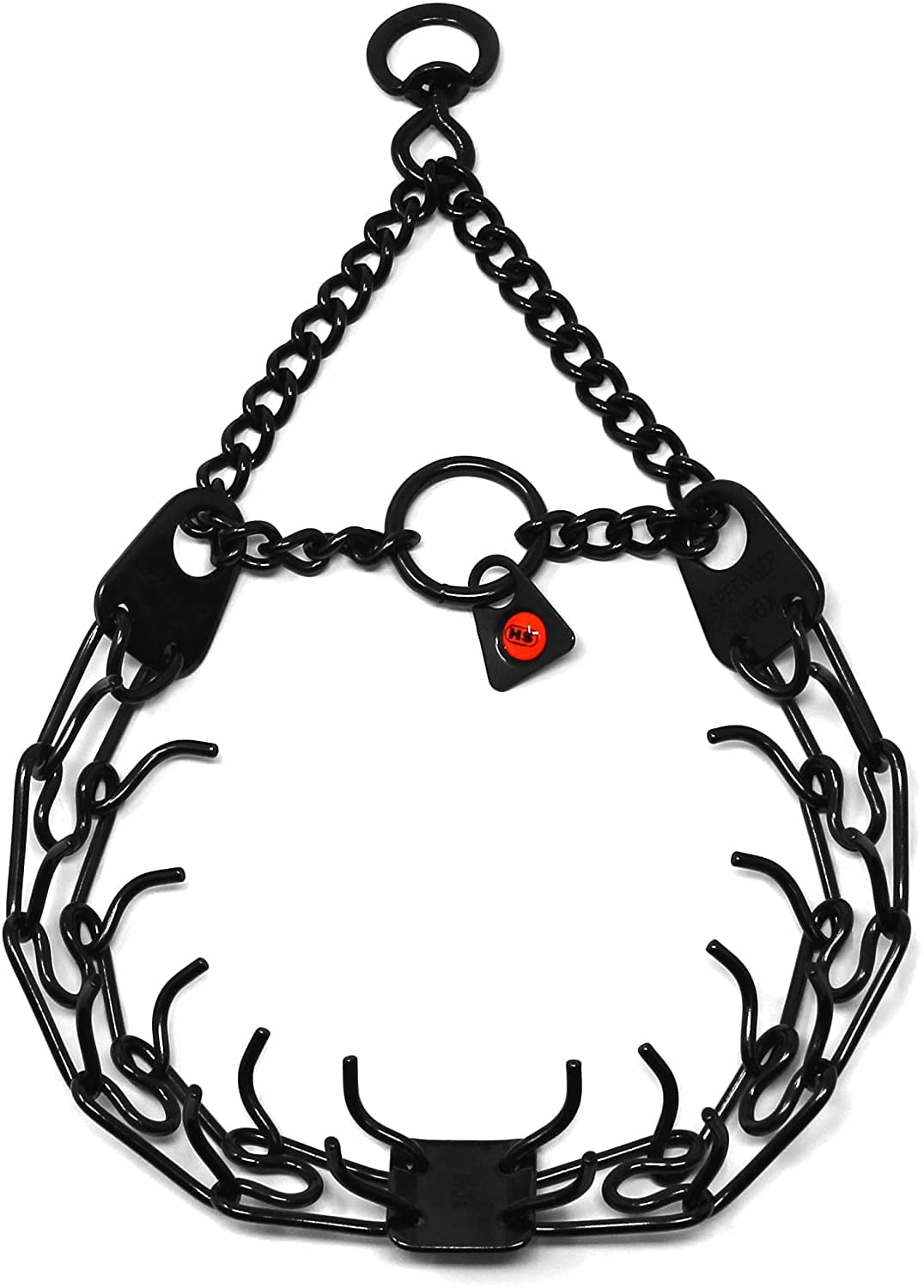 Herm Sprenger Black Stainless Steel Prong Dog Training Collar with ...