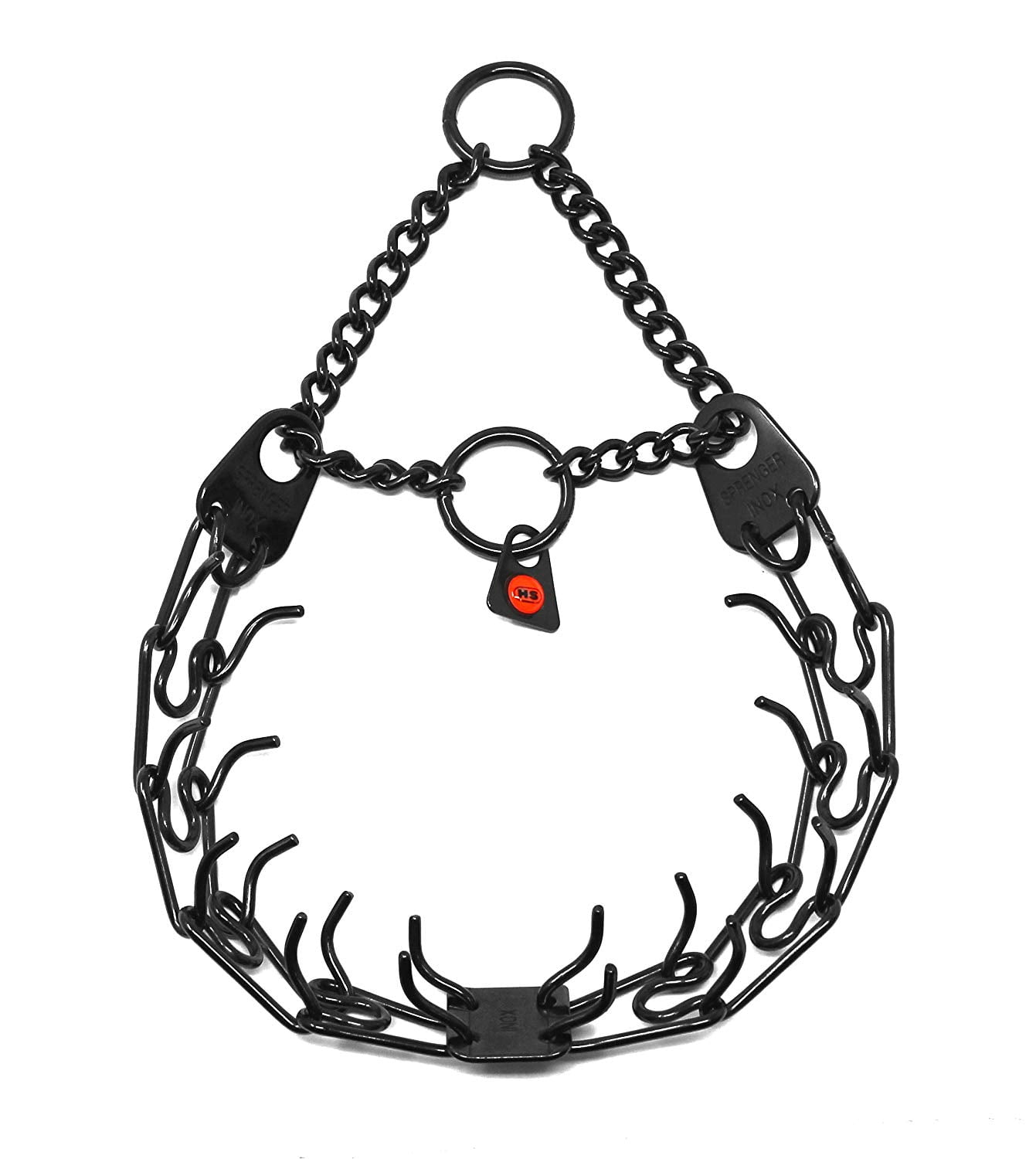 Herm Sprenger Black Stainless Steel Prong Dog Training Collar Ultra ...