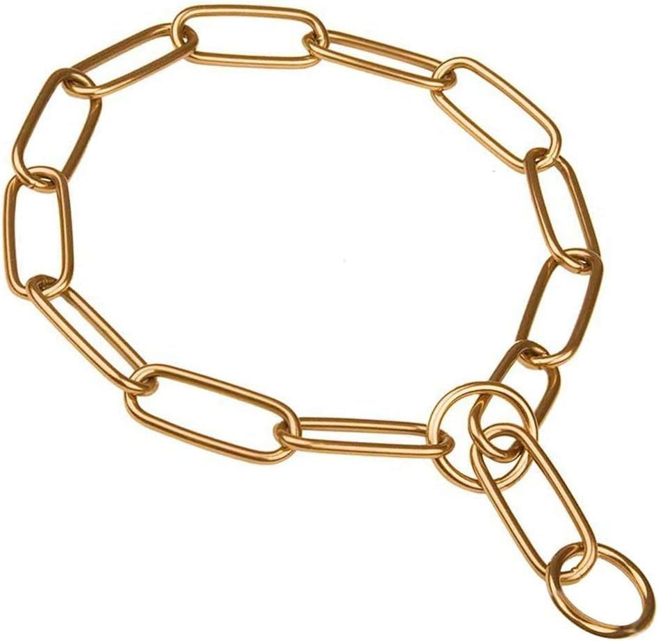 NexaPaw Hypoallergenic, Nickel Free, No-Pull Slip Chain Dog Collar ...