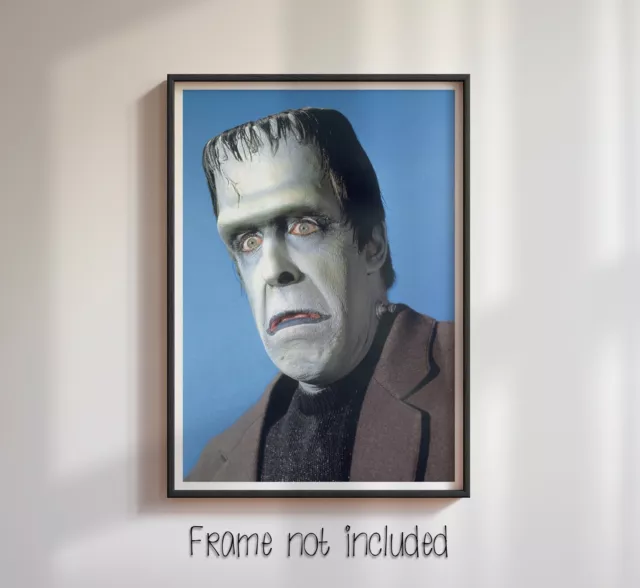 Herman Munster Frankenstein Colour Poster - High Quality Wall Poster NO ...