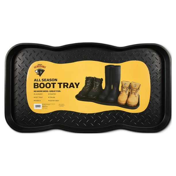 Herman Survivors Boot Tray Black - Walmart Business Supplies