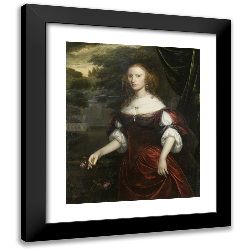 Herman Verelst 12x14 Black Modern Framed Museum Art Print Titled ...