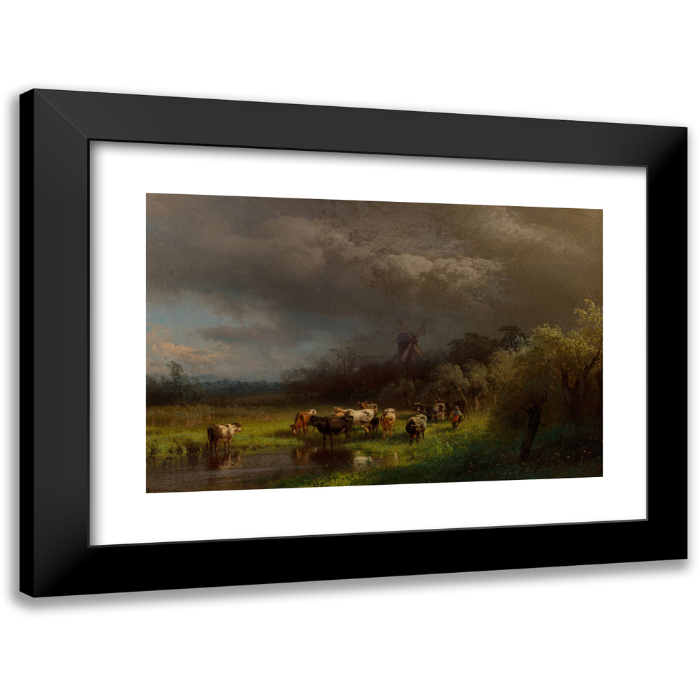 Hermann Ottomar Herzog 14x11 Black Modern Framed Museum Art Print ...