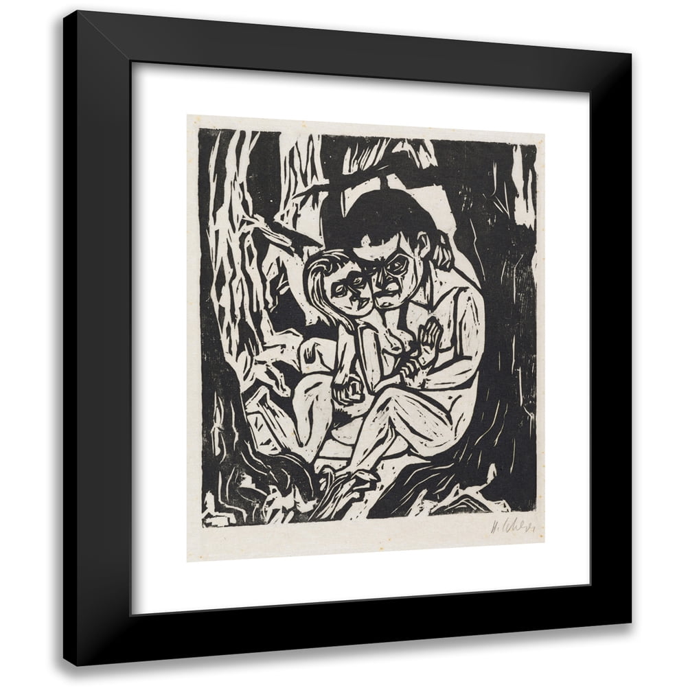 Hermann Scherer 12x14 Black Modern Framed Museum Art Print Titled ...