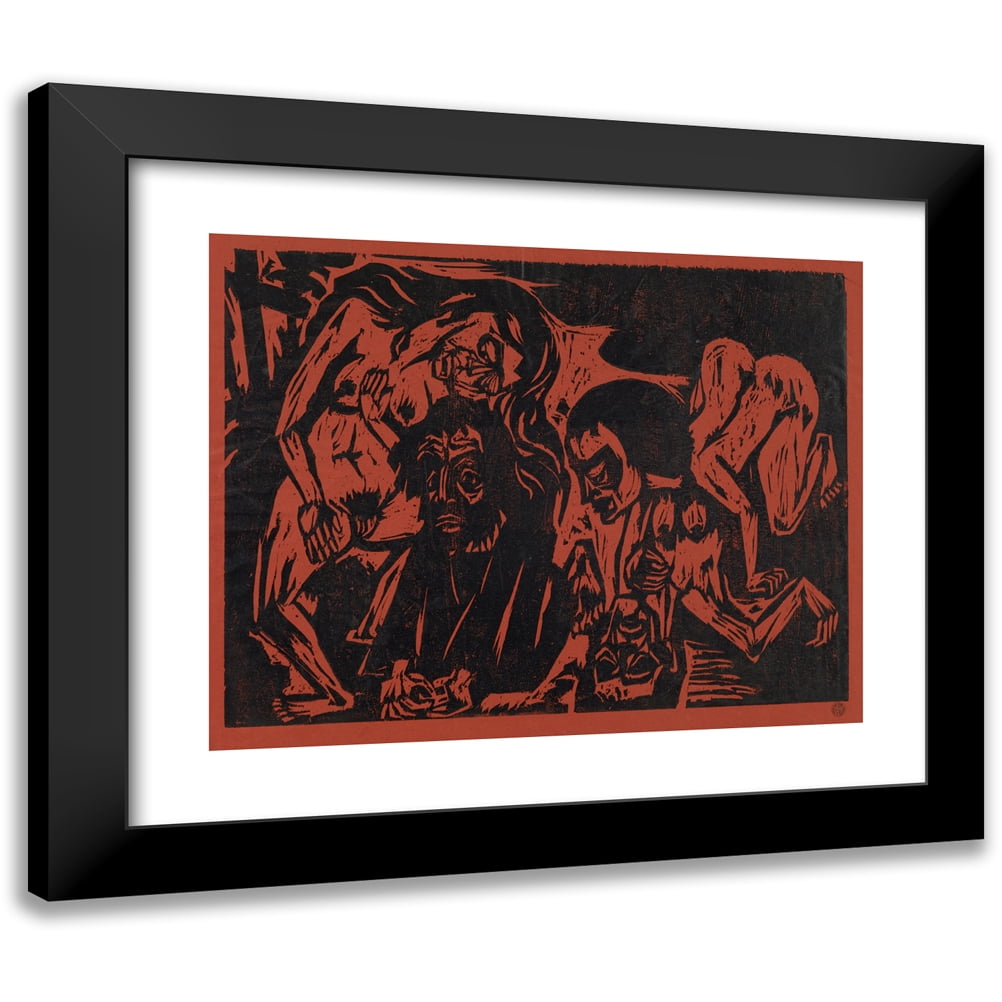 Hermann Scherer 24x20 Black Modern Framed Museum Art Print Titled ...