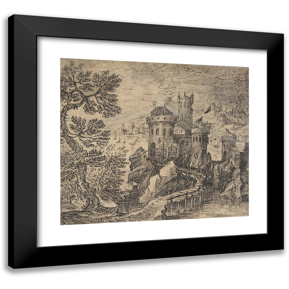 Hermann Weyer 22x20 Black Modern Framed Museum Art Print Titled - Rocky ...
