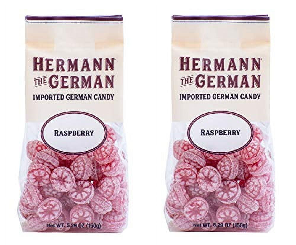 Hermann the German Hard Candy - Imported - Pack of 2 (Raspberry ...