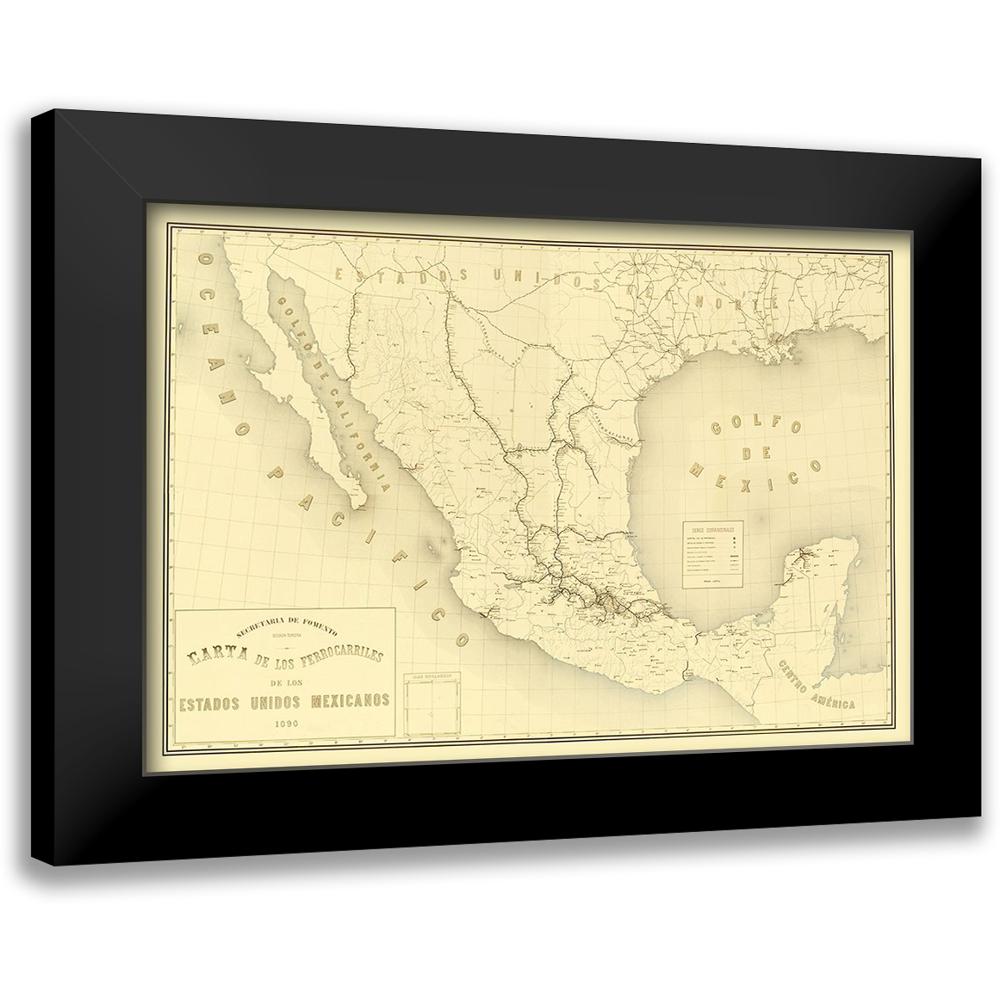 Hermanos 14x11 Black Modern Framed Museum Art Print Titled - Railroads ...
