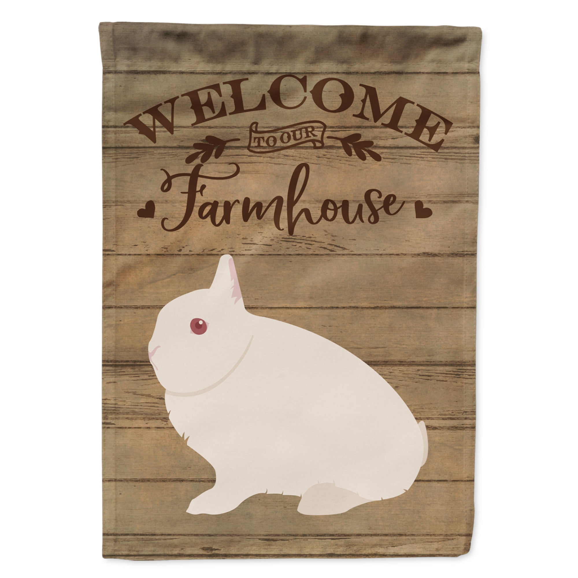 Caroline's Treasures CK6908GF Hermelin Rabbit Welcome Flag Garden Size ...