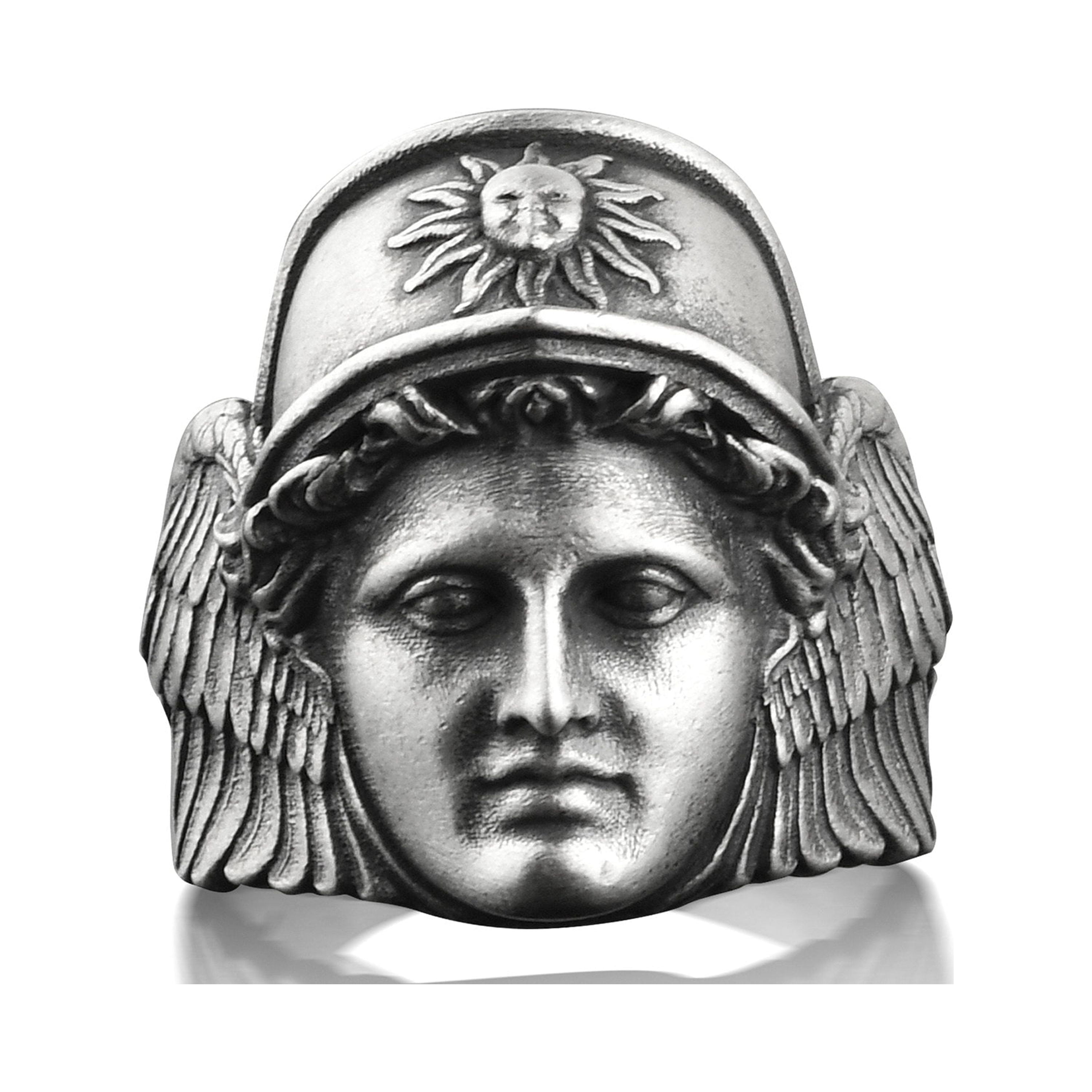 Hermes Herald of Greek Gods Ring, Ancient Greek Mythology Ring For Best ...