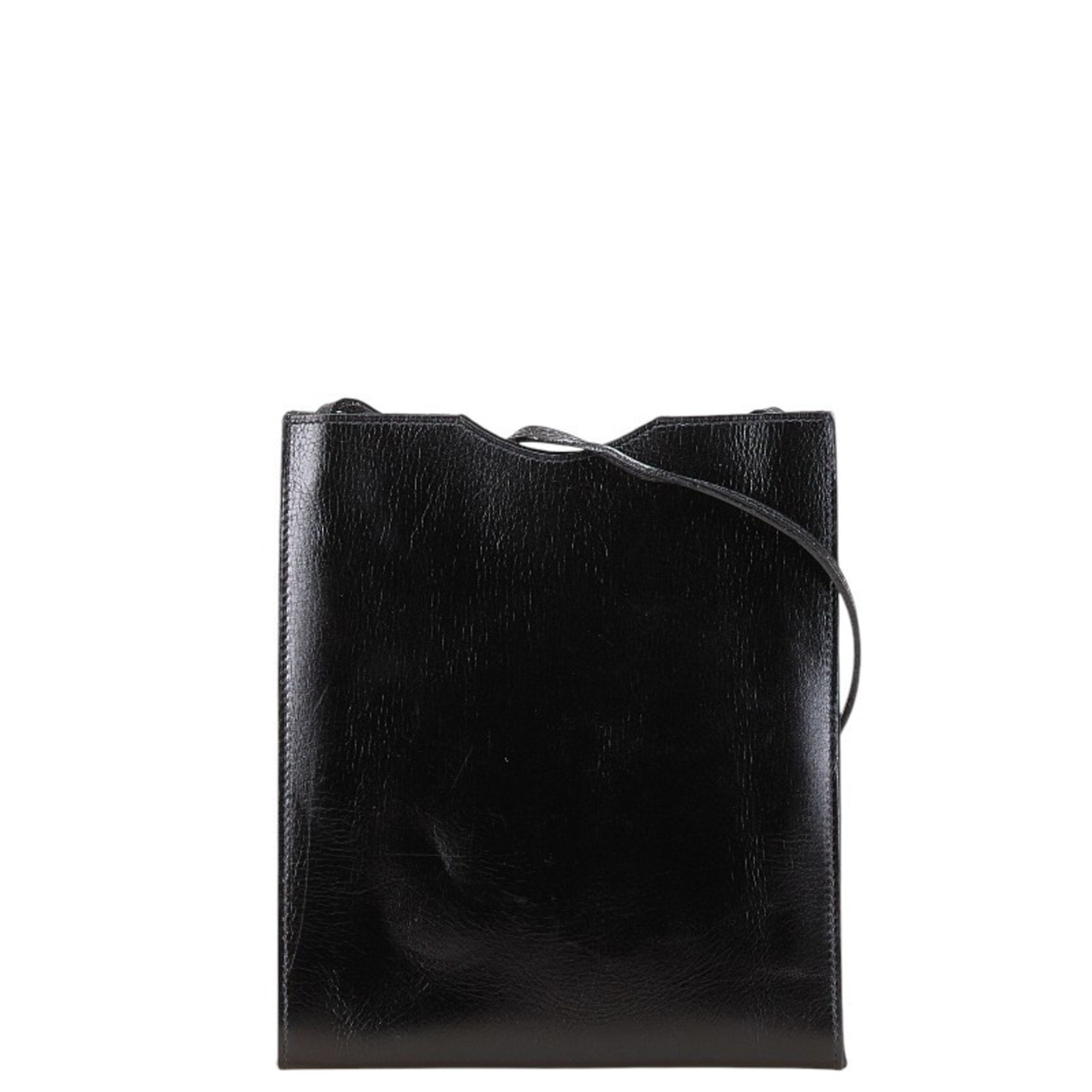 Pre-Owned Hermes Onimetou Shoulder Bag Box Calf Women's HERMES (Good ...